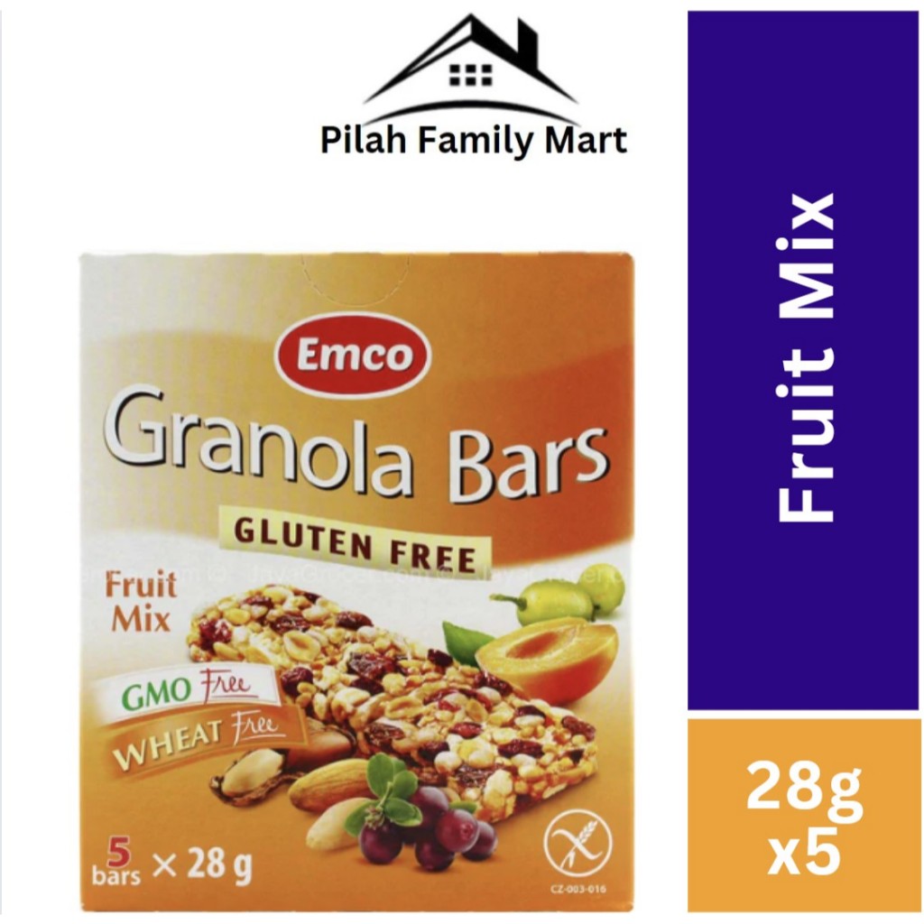 Fruit Mix EMCO Gluten Free Granola Bars 140g | Shopee Malaysia