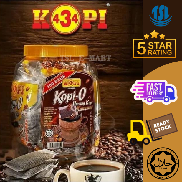KOPI 434 MUAR (BLACK COFFEE) 100 uncang 麻坡 黑咖啡 传统咖啡 100袋 | Shopee Malaysia