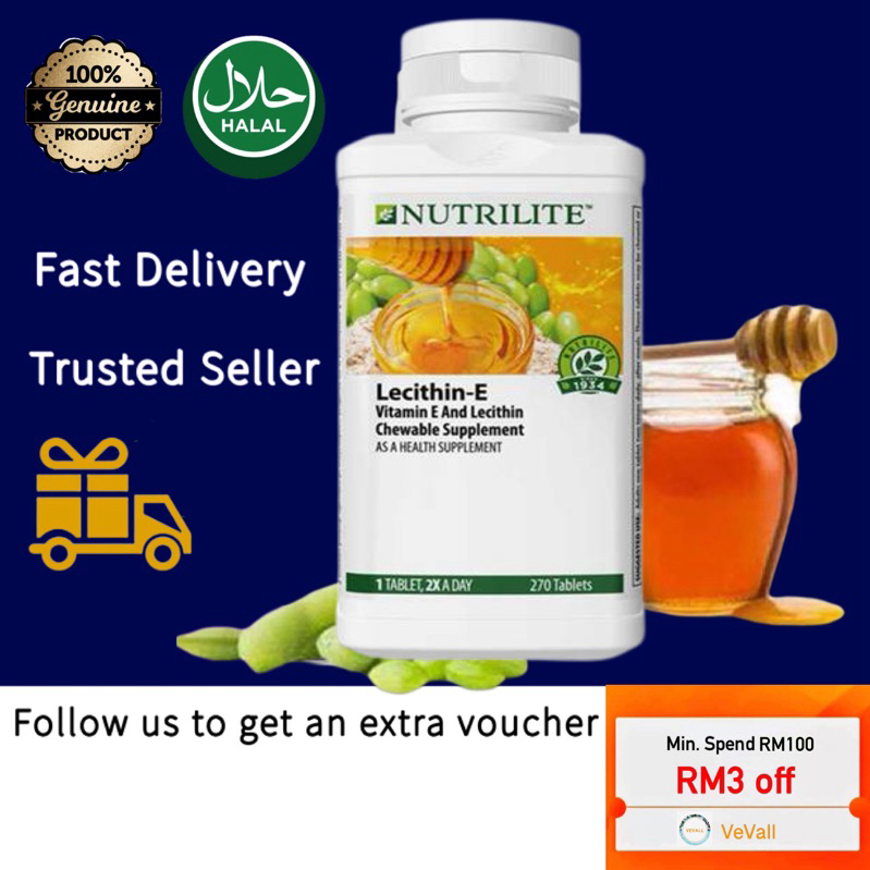 Nutrilite Lecithin E 150/270 Tablets Loss Weight Badan Kurus | Shopee ...