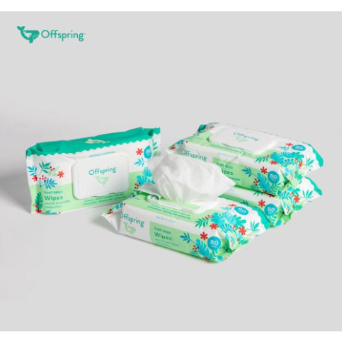 Offspring Plant-Based / Premium Organic Baby Wipes 80's x 1 Pack ...