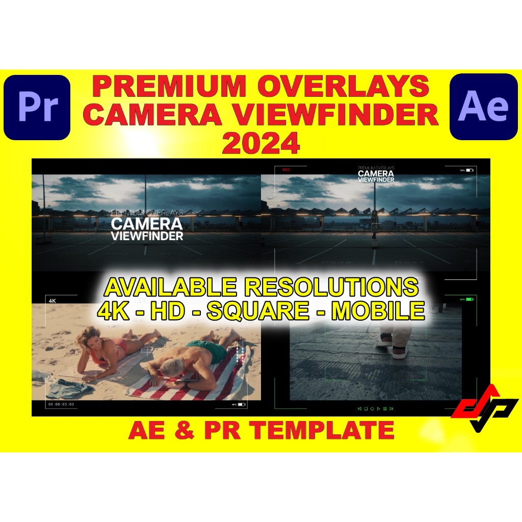 [PR AE Template] 2024 Camera Viewfinder Premium Overlays Template for ...