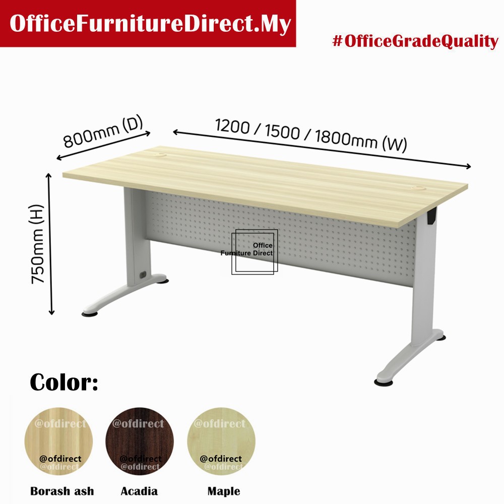120/150/180x80cm B Office Table BT 128 BT 158 BT 188 STANDARD TABLE ...