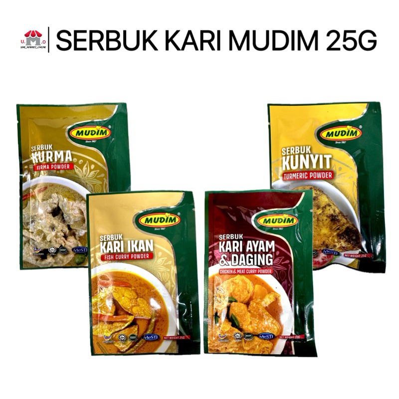 serbuk kari mudim 25gram | Shopee Malaysia