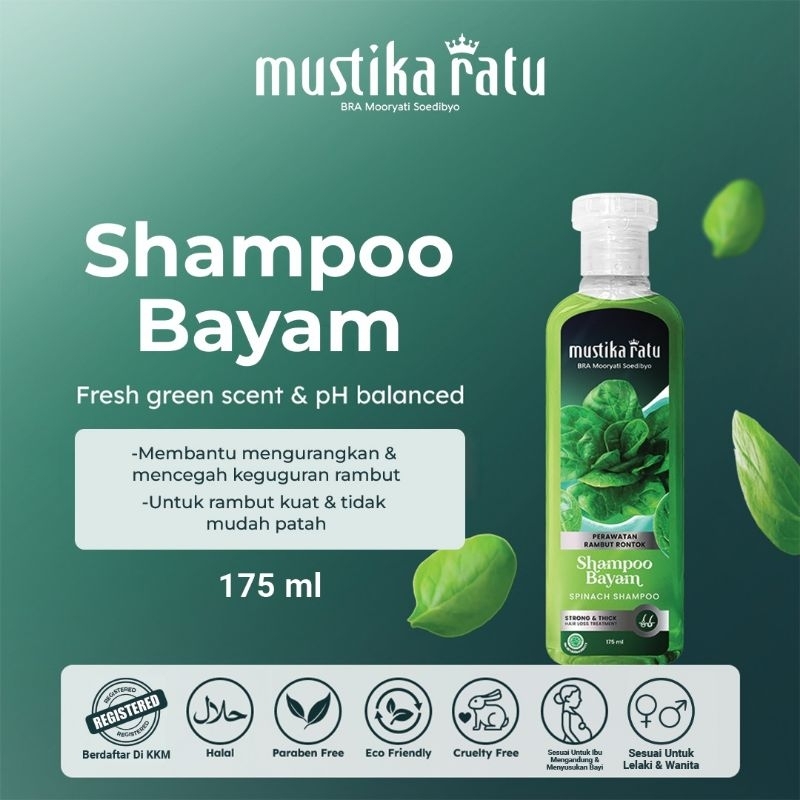 MUSTIKA RATU SHAMPOO BAYAM - Shampoo Untuk Rambut Gugur 175ml | Shopee ...