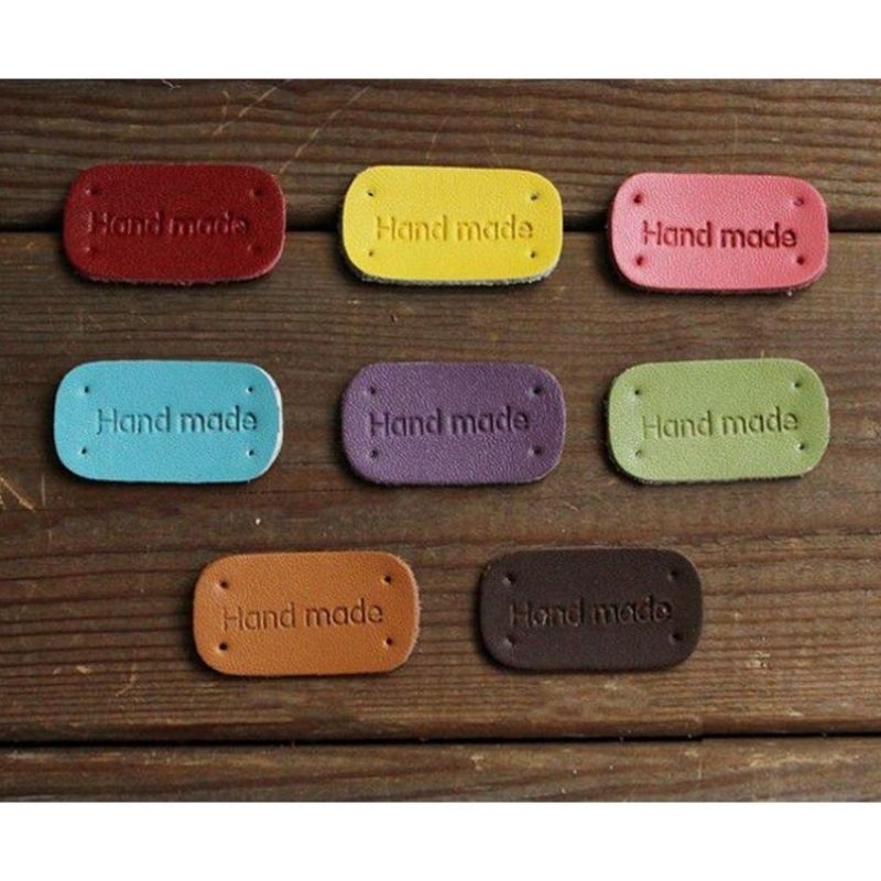 Kulit Beg Label DIY Bag Benang Kait Beg Accessories Jahit Leather Label ...