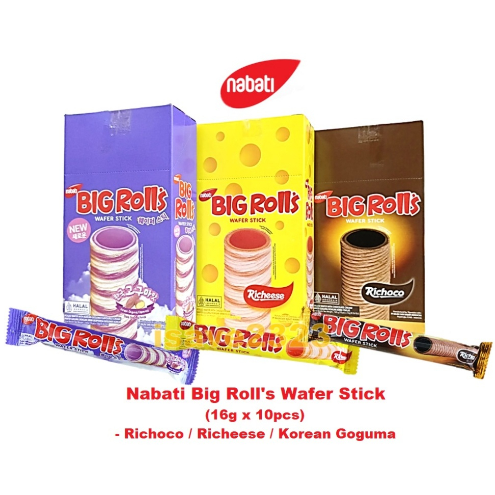 NABATI Big Rolls Wafer Stick 160gm (16gm x 10) | Shopee Malaysia