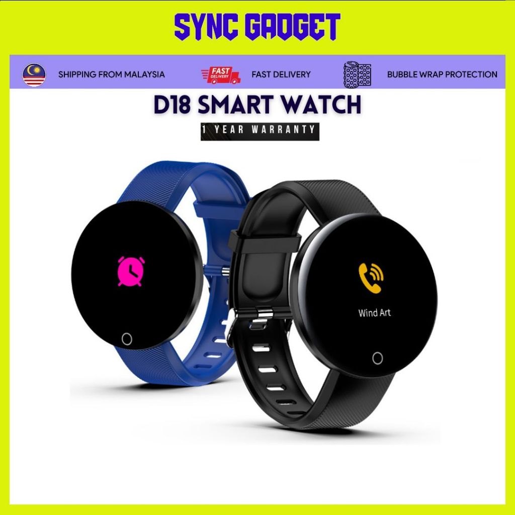 D18 Smartwatch 1.44-inch screen I Multi Watch Faces I Bluetooth Calling ...