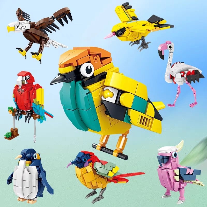 ️Busy Kids ️Birds world building blocks educational bird block toy ...