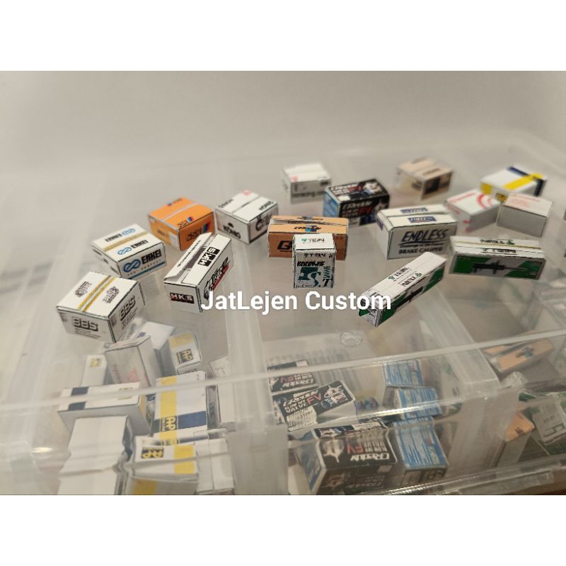 (DIY) 1/64 Accessories box diorama rim box, sparepart box, based on ...