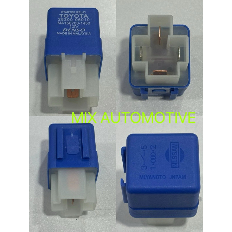 100% ORIGINAL TOYOTA STARTER RELAY ( 4 PIN ) 28300-06010 156700-1450 ...