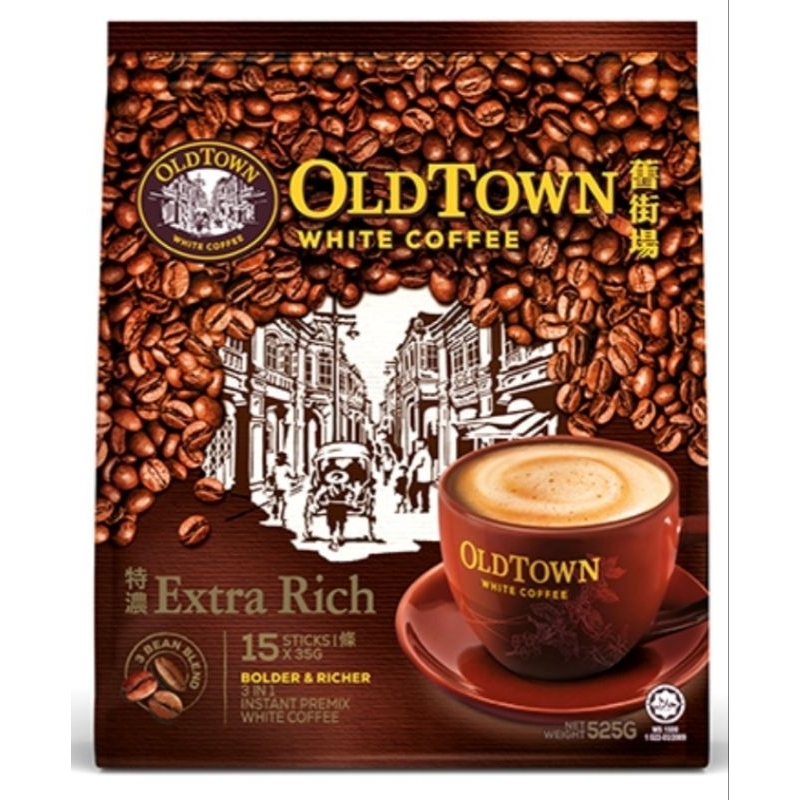OLDTOWN WHITE COFFEE 3 IN 1 EXTRA RICH (15s x 35g) | Shopee Malaysia