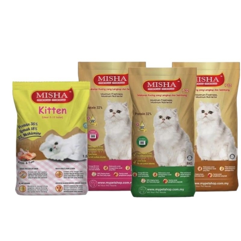 Misha Cat Dry Food 1.5kg | Shopee Malaysia