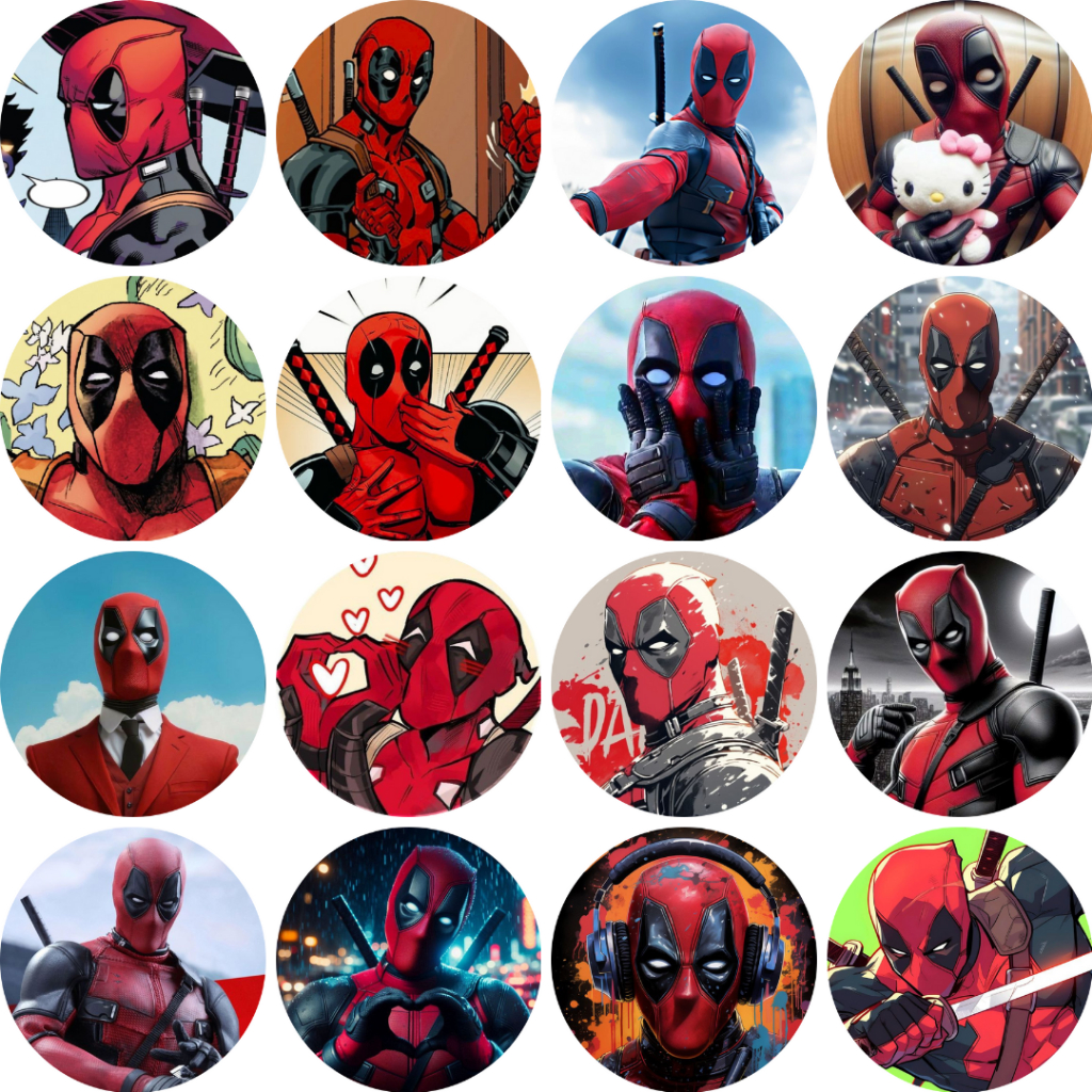 Marvel Deadpool Button Badge 58mm | Shopee Malaysia