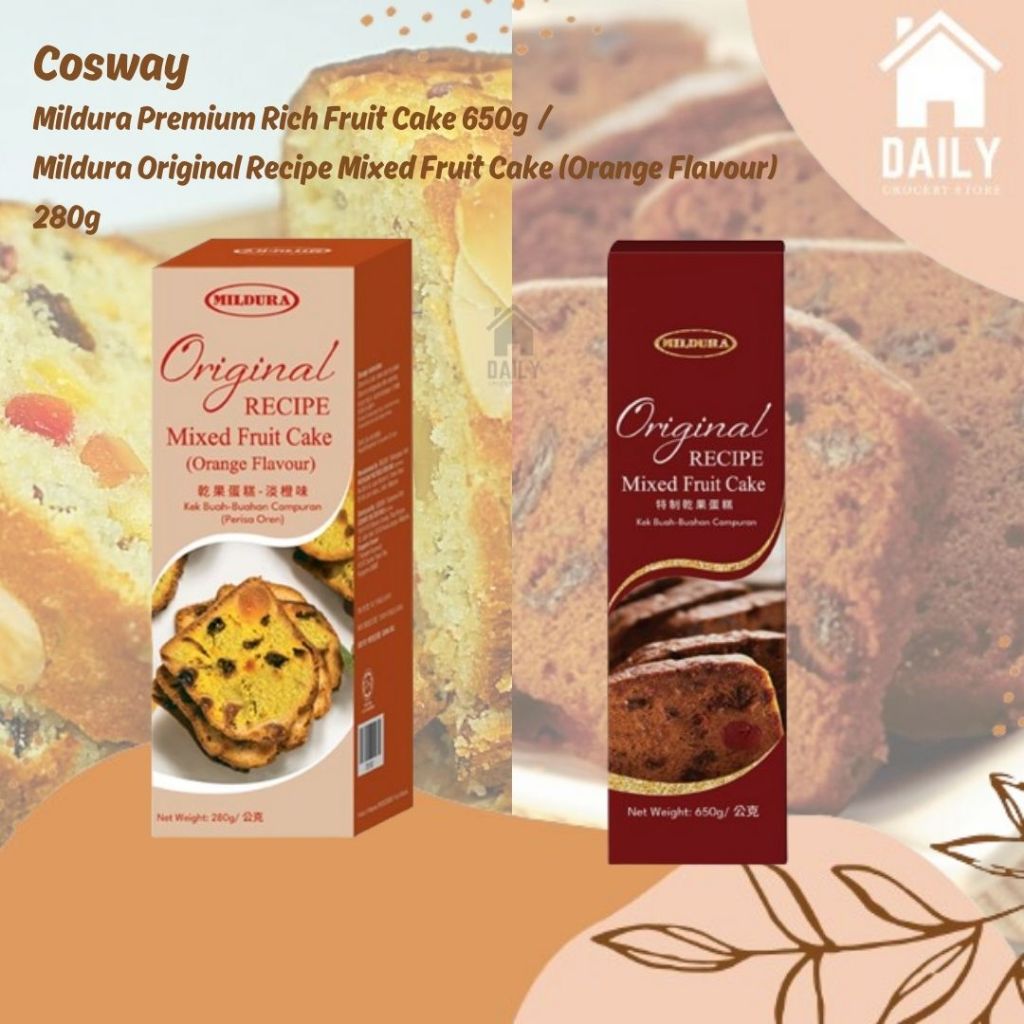 Cosway Mildura Premium Rich Fruit Cake (75202 / 650g) / Orange Flavour ...