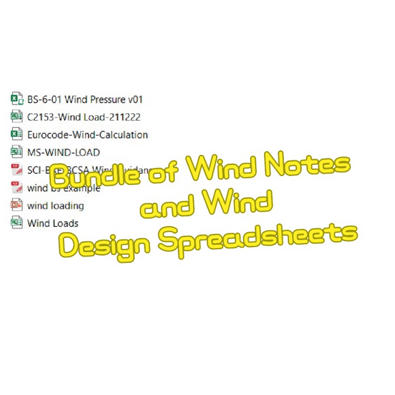 Bundle of Wind Notes and Wind Design Spreadsheets | Shopee Malaysia