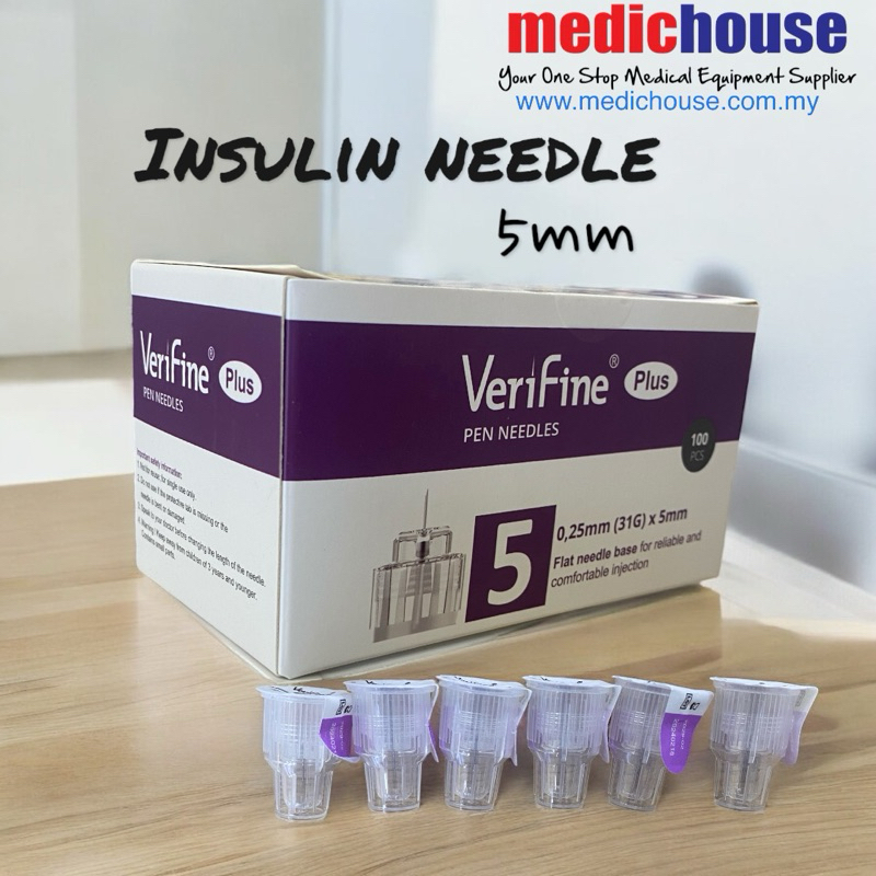 Verifine / Promisemed pen needles / jarum insulin (5MM 100pcs) Expired ...