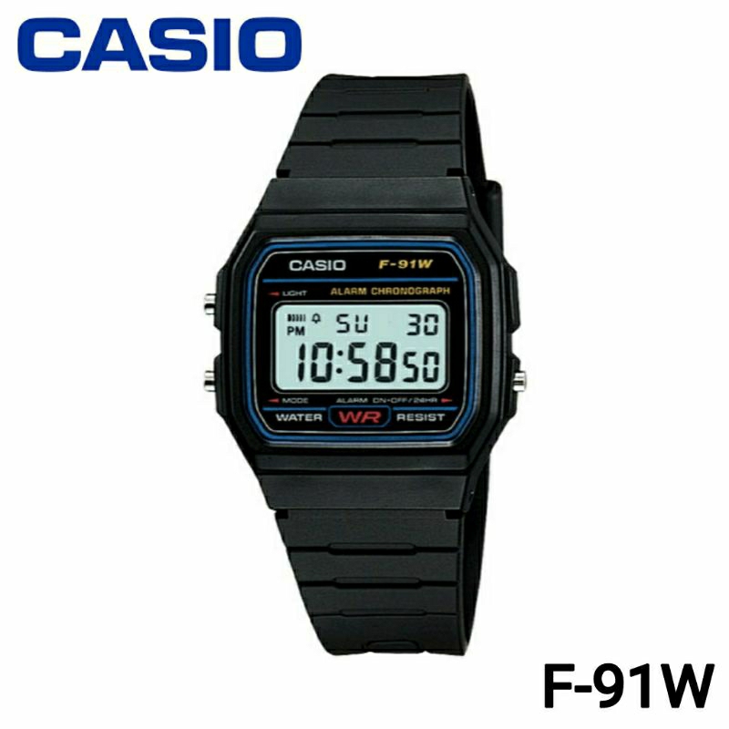 CASIO F-91WM unisex digital resin strap watch retro vintage men women ladies kids children ...
