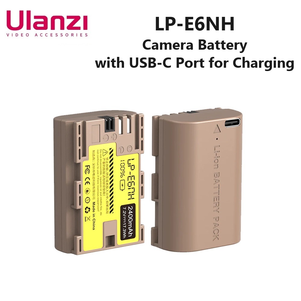 Ulanzi Canon LP-E6NH LP-E6 Camera Battery with USB-C Charging Port ...