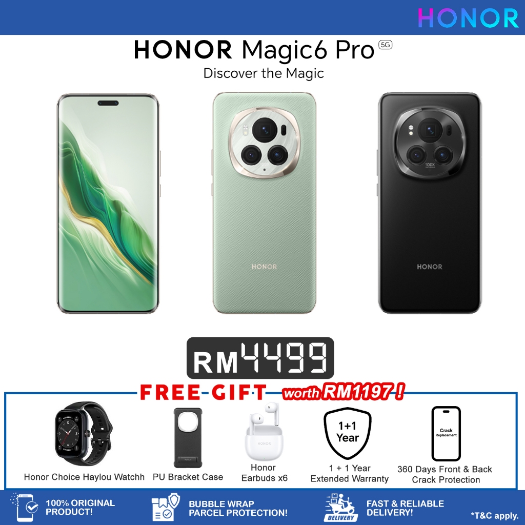 HONOR Magic 6 Pro | HONOR Magic 5 | 12GB + 512GB | 6.8 inches LTPO Eye Comfort Display ...