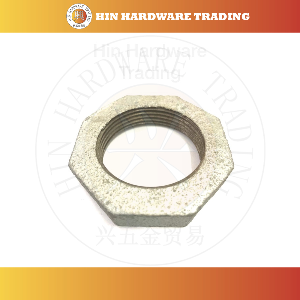 80mm ( 3" ) Galvanized Iron ( GI ) Pipe Fitting Lock Nut GILN080 ...