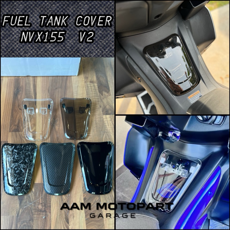 YAMAHA NVX155 V2 FUEL TANK COVER TANK TRANSPARENT / SMOKE / BLACK ...
