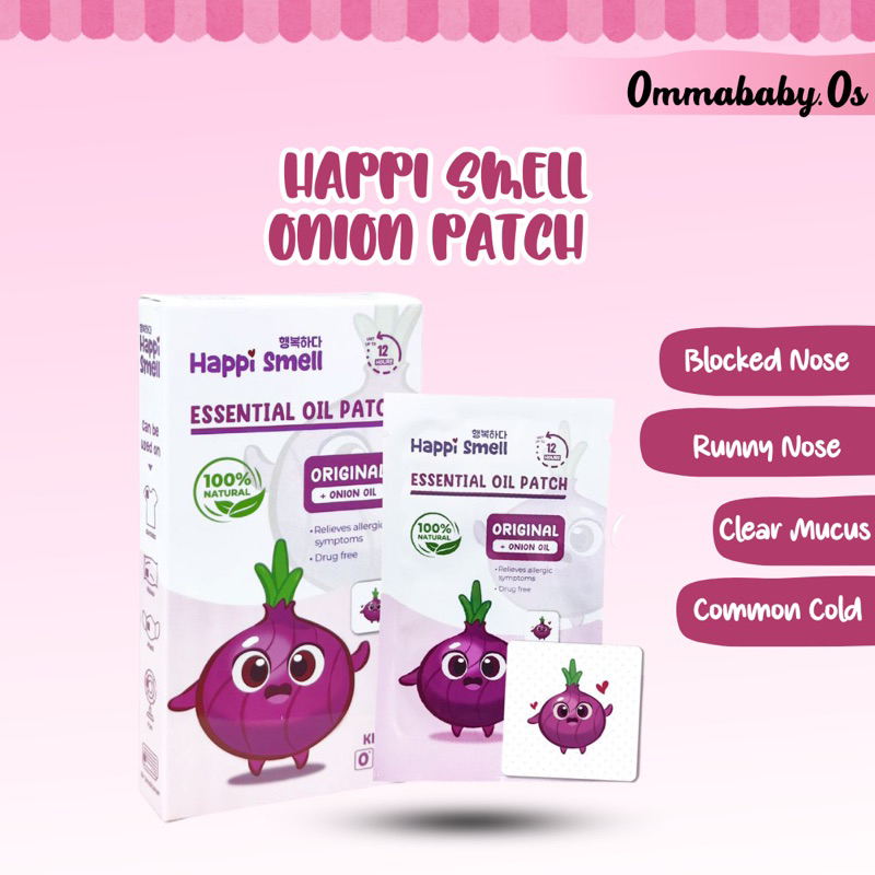 (same day post) Onion Patch Happi Smell essential oil Patch | Shopee ...