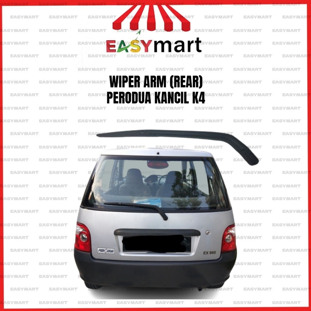 Perodua Kancil K4 Rear Wiper Arm With Blade Windscreen Cermin Belakang ...