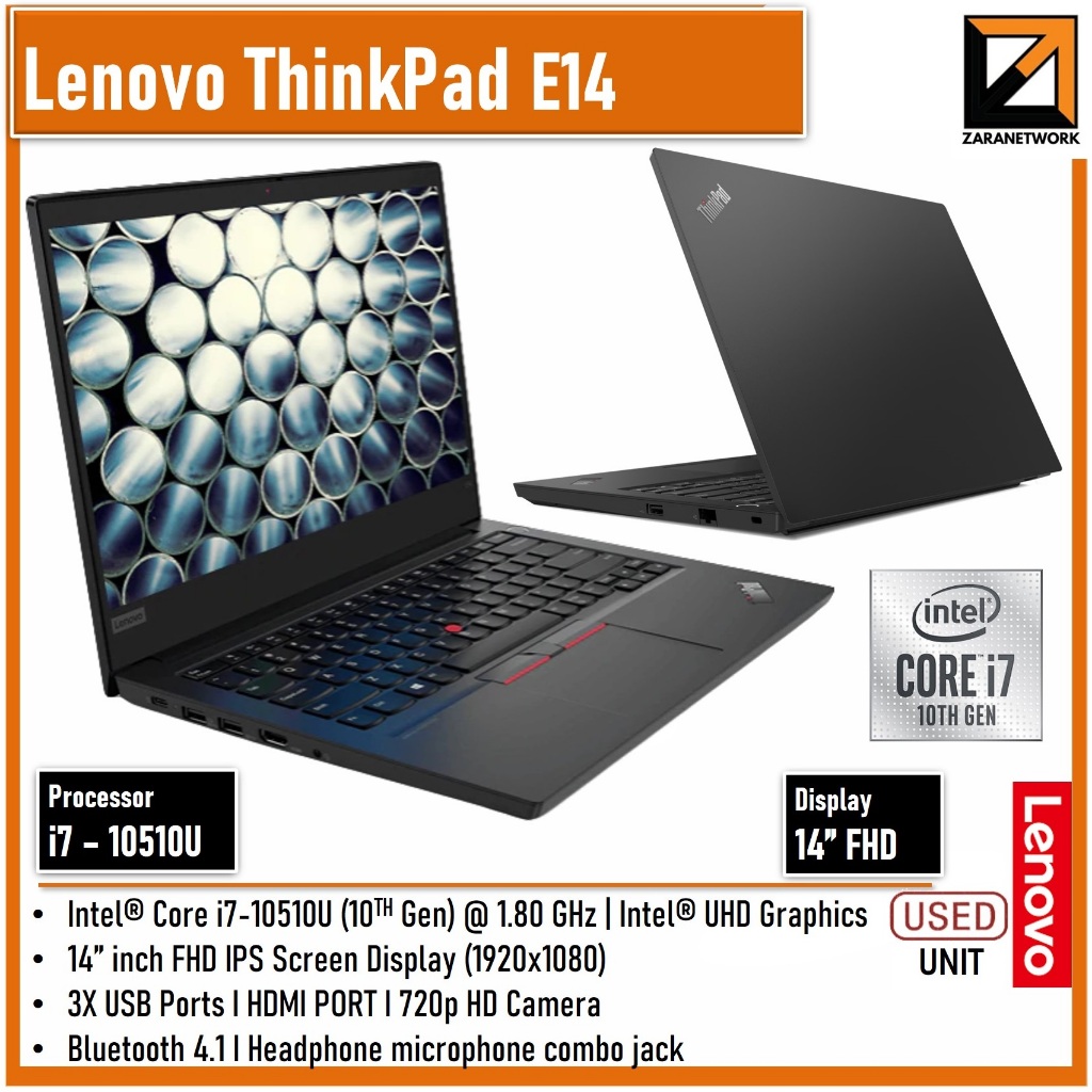 Lenovo ThinkPad E14 / E15 (1 YEAR WARRANTY T&C) Core i5/i7 (10TH GEN ...