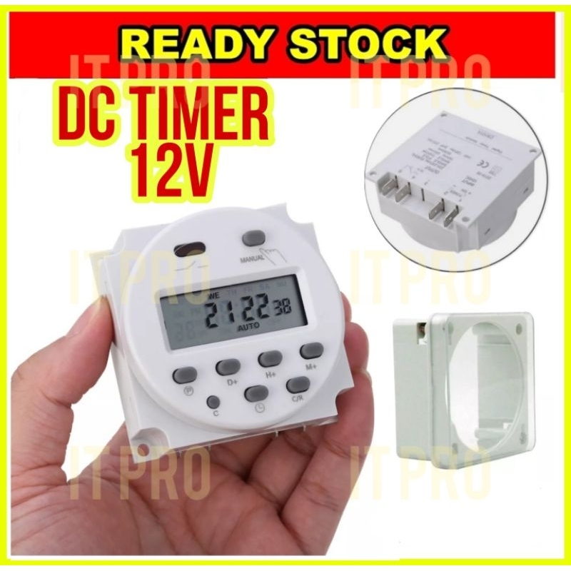 PRO🏠DC 12v Solar Timer with lcd | Shopee Malaysia