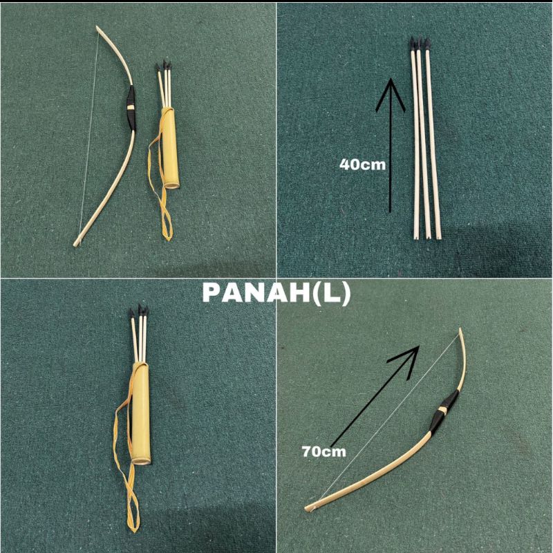 Mainan Panah Tabung Buluh Kayu Kanak Kanak ( Anak Panah Muncung Getah ...