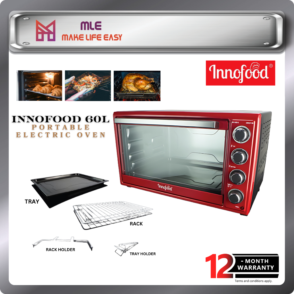 INNOFOOD ORIGINAL 60L Portable Electric Oven | Shopee Malaysia