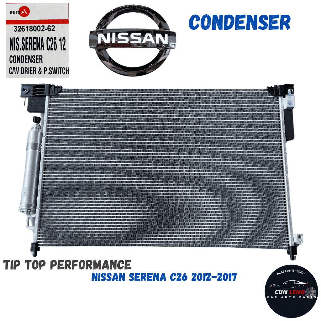 📣ORIGINAL📣 Nissan Serena C26 2012-2017 Aircond Condenser With Pressure ...