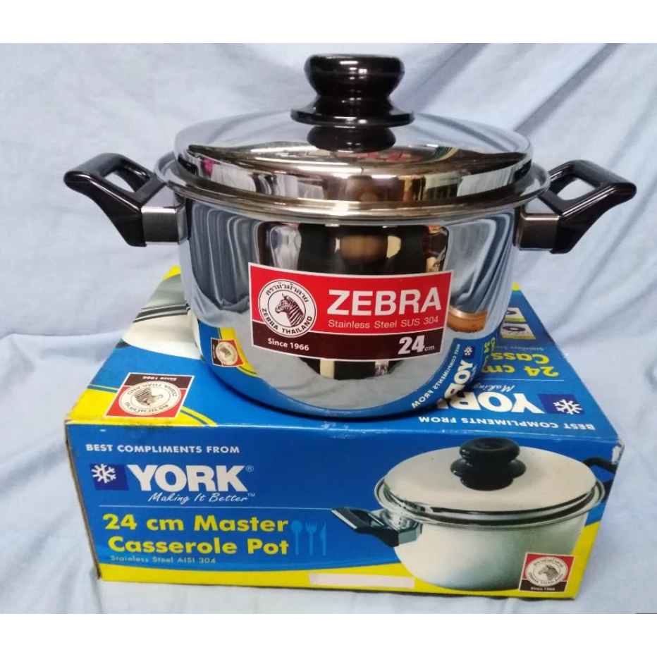 READY STOCK ZEBRA 24cm periuk stainless steel pot (New) | Shopee Malaysia