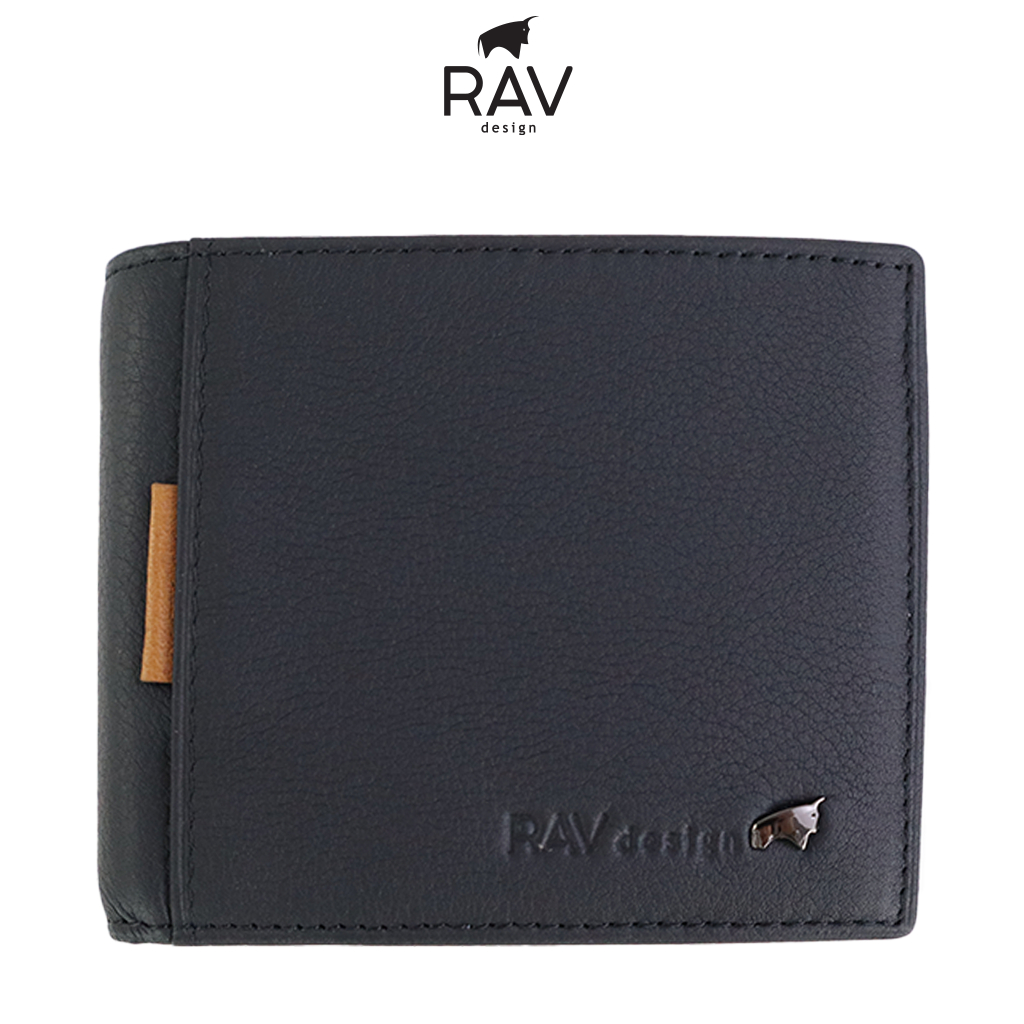 RAV DESIGN Men's Standard Wallet with Flip RFID / Genuine Leather ...