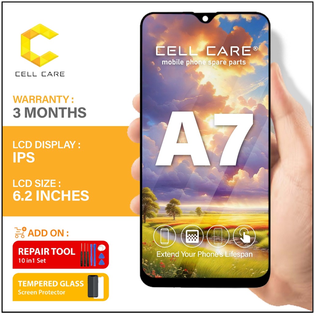 CellCare LCD Display Touch Screen Compatible For OPPO A7 CPH1901 ...