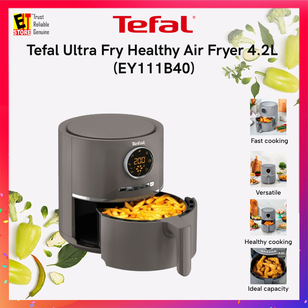 Tefal Ultra Fry Healthy Air Fryer 4.2L - (EY111B40) | Shopee Malaysia
