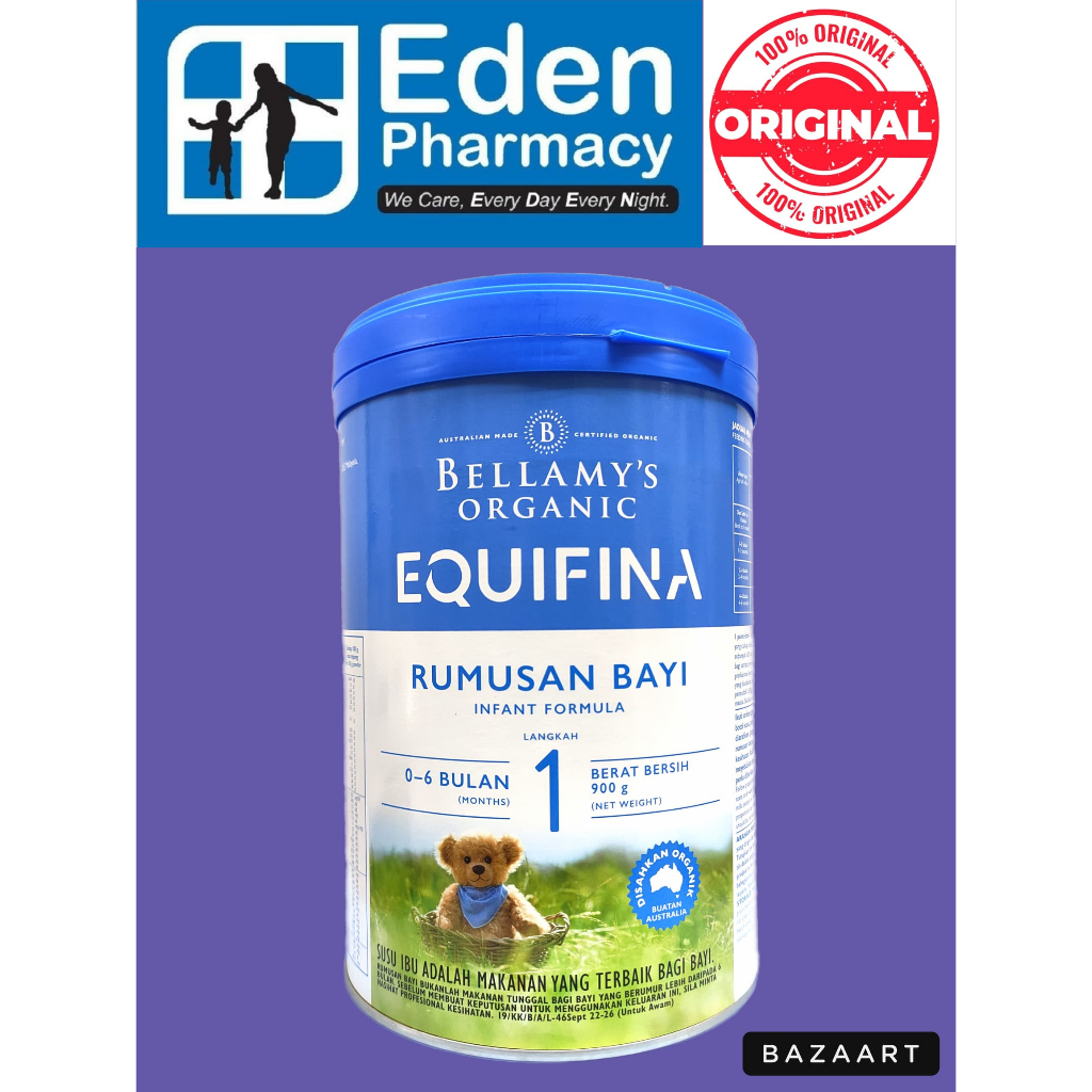 Bellamys Organic Equifina Infant Formula ( Bellamy Milk Step 1 ) 0 - 6 ...