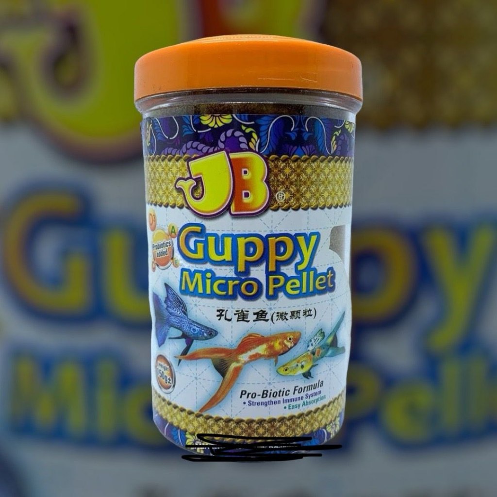JB Guppy Micro Pellet Fish Food Makanan Ikan Guppy 45g 150g | Shopee ...