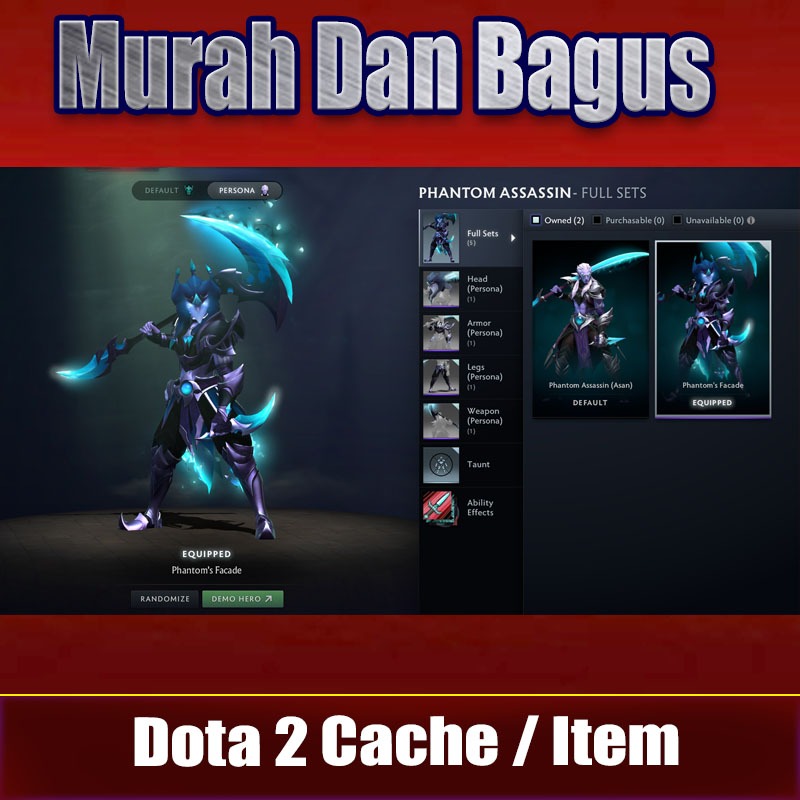 [ Dota 2] Phantoms Facade Phantom Assassin PA🔥 Crownfall 2024 collectors Cache🔥 | Shopee Malaysia