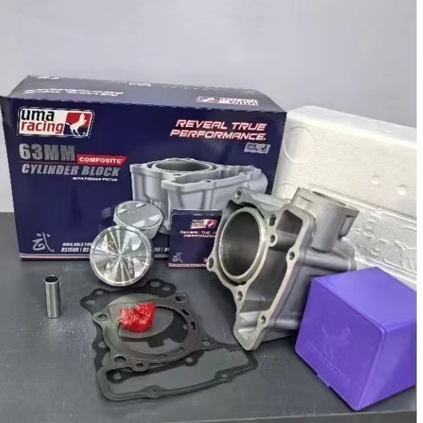 UMA RACING BLOCK BLOK COMPOSITE WITH FORGED PISTON SET 63MM RS150 RSX ...