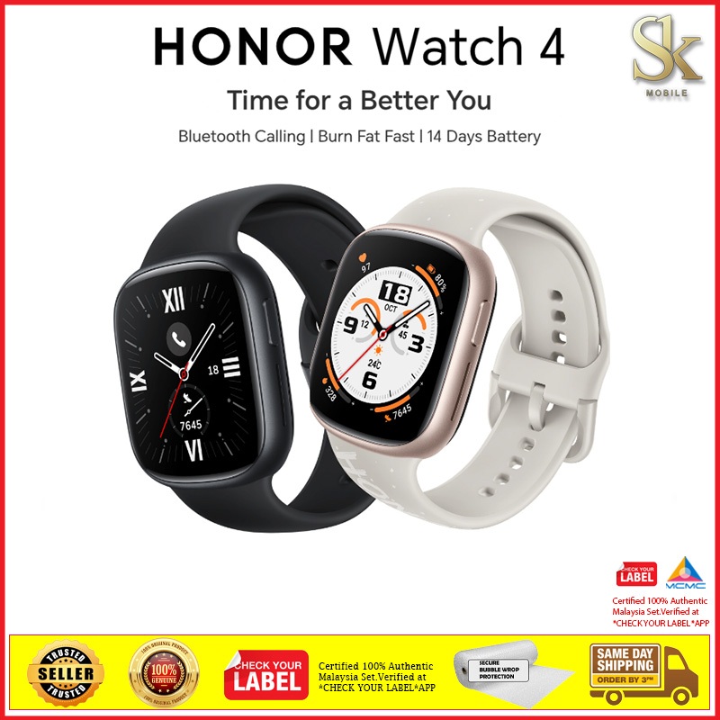 Honor Watch 4 Smartwatch | 1 Year Warranty By Honor Malaysia Set ...