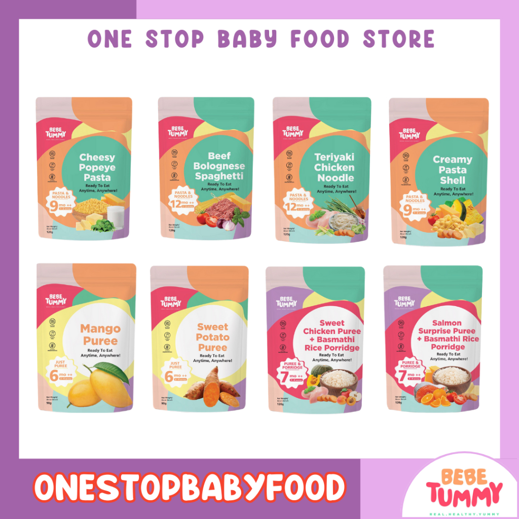 BEBETUMMY - READY TO EAT PUREE & PORRIDGE/PASTA&NOODLES | Shopee Malaysia