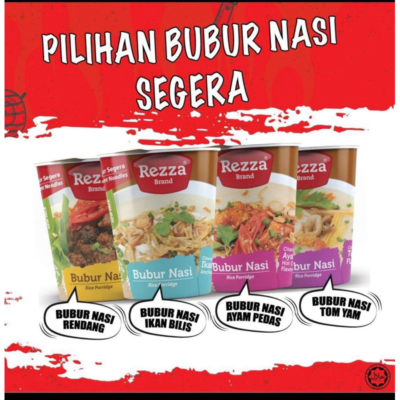 Bubur Segera Dengan 4 Jenis Perasa | Shopee Malaysia