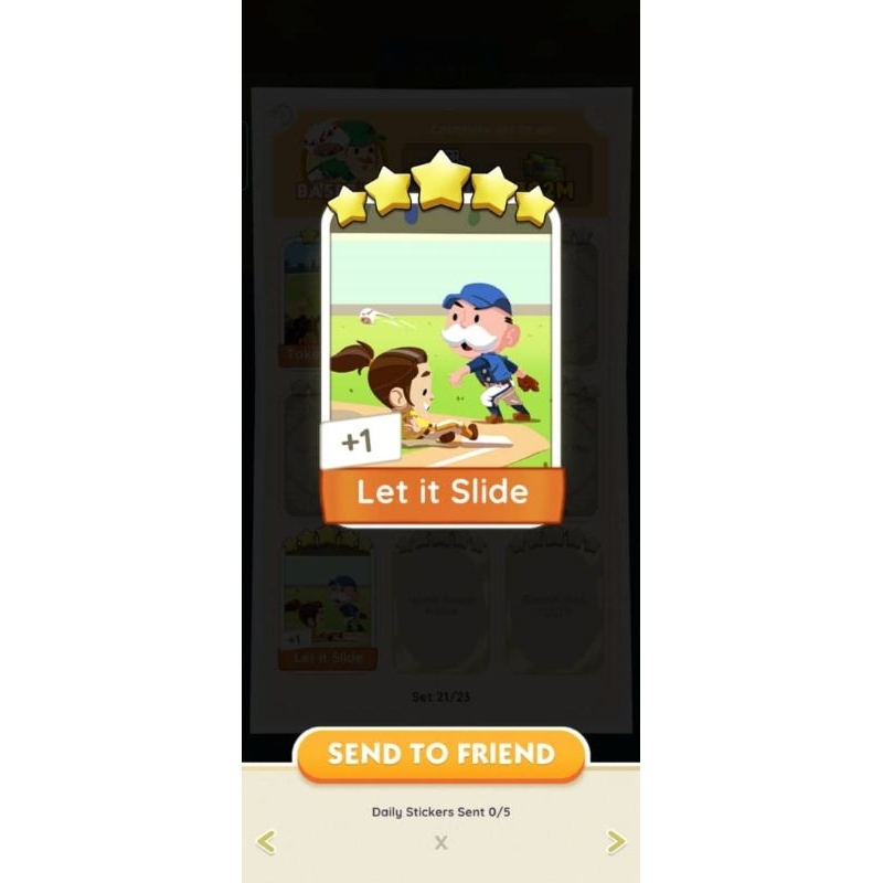 Let it Slide Monopoly sticker 5 Star | Shopee Malaysia