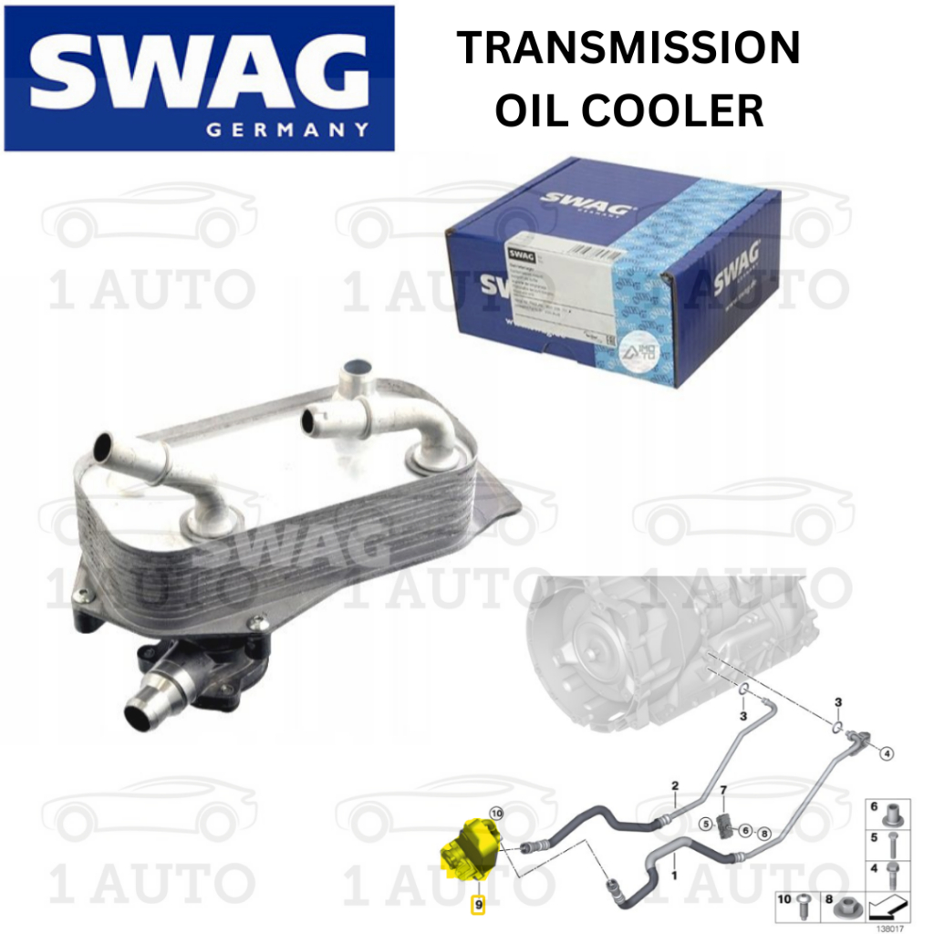 SWAG GERMANY TRANSMISSION OIL COOLER HEAT EXCHANGER BMW E87 X1 E84 E90 ...