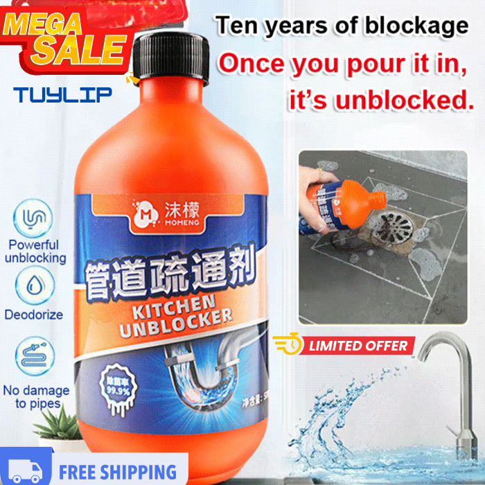 KITCHEN UNBLOCKER Pencuci paip yang kuat Penyahbau Penyahbau Pencuci ...