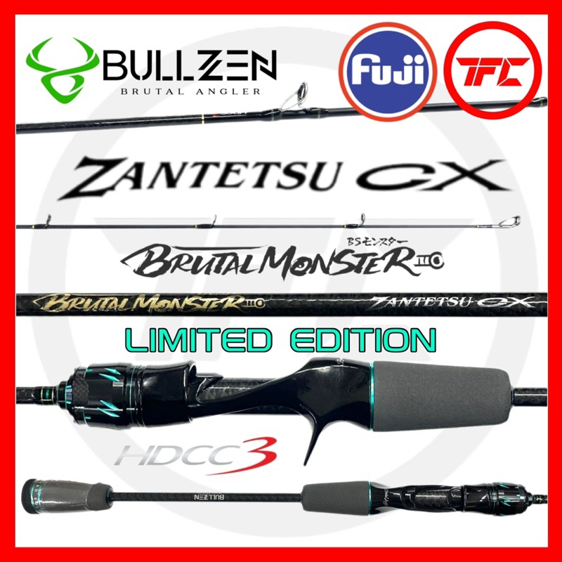 BULLZEN Zantetsu CX Limited Edition Baitcast & Spinning Rod BC Brutal ...