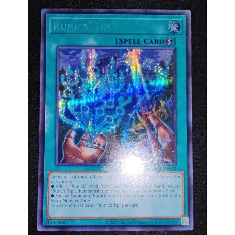 YUGIOH CR01-AE154 Runick Tip [SER] | Shopee Malaysia