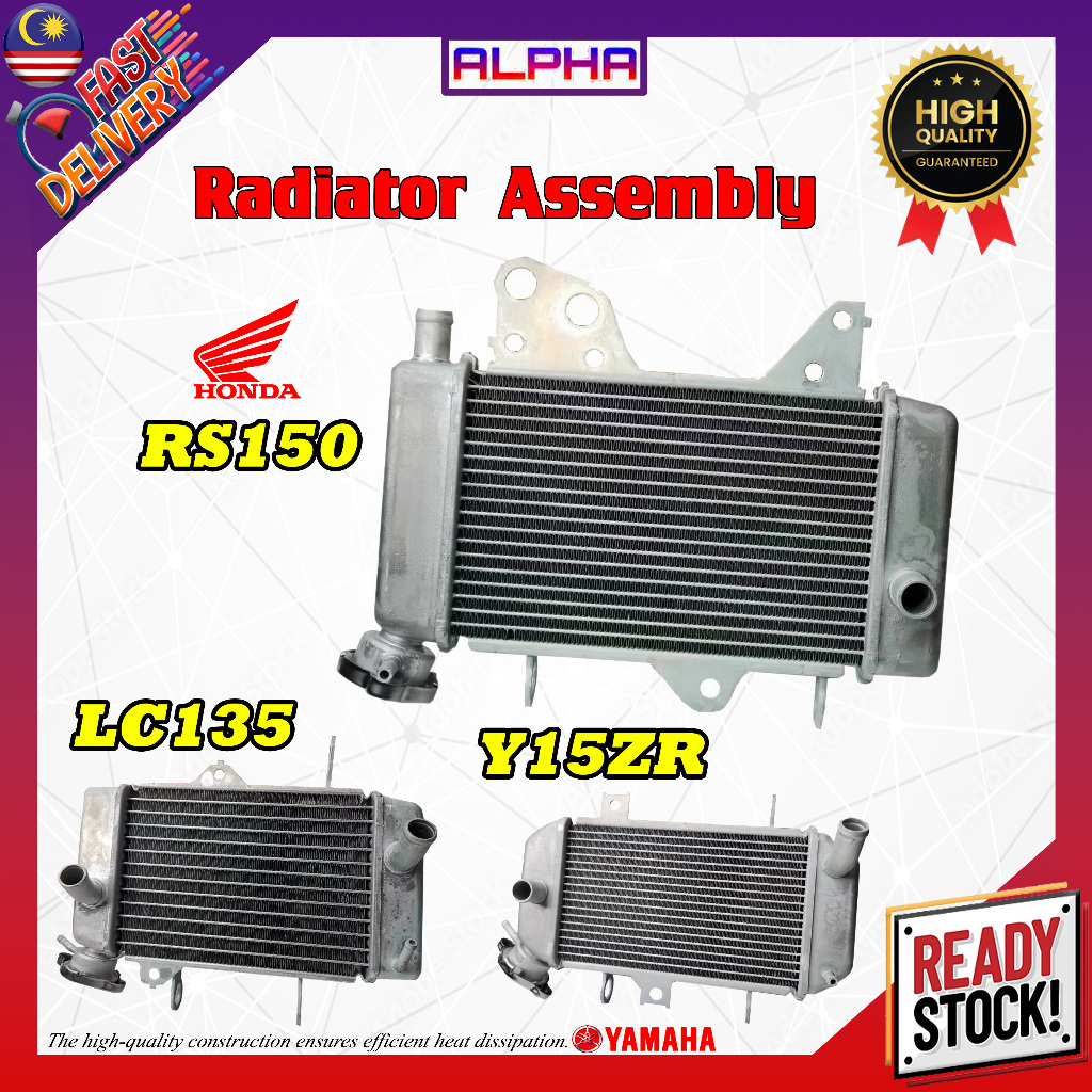 YAMAHA HONDA Y15ZR LC135 RS150 RADIATOR ASSEMBLY STANDARD HIGH QUALITY ...