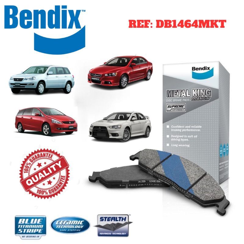 💯ORIGINAL💯 BENDIX FRONT BRAKE PAD SET AIRTREK/GRANDIS NA4W/INSPIRA ...
